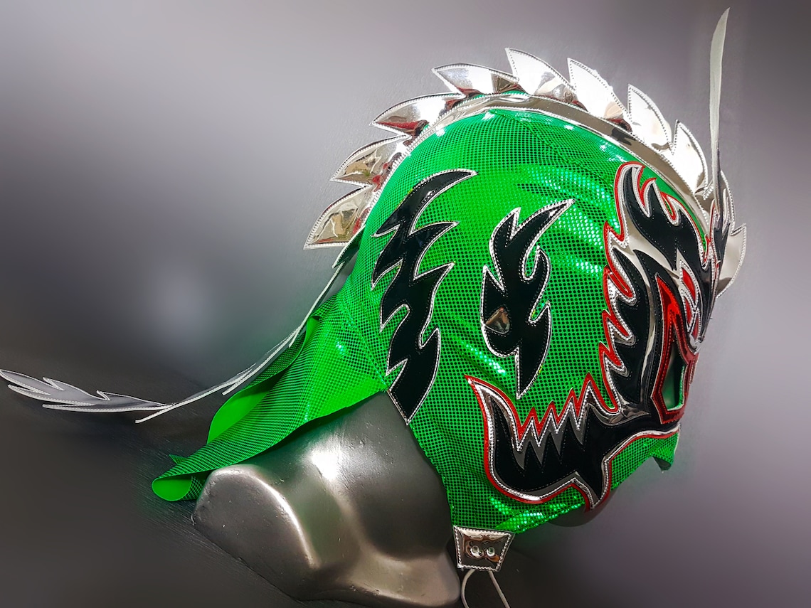 Ultimo Dragon Wrestling Mask Luchador Costume Wrestler Lucha - Etsy