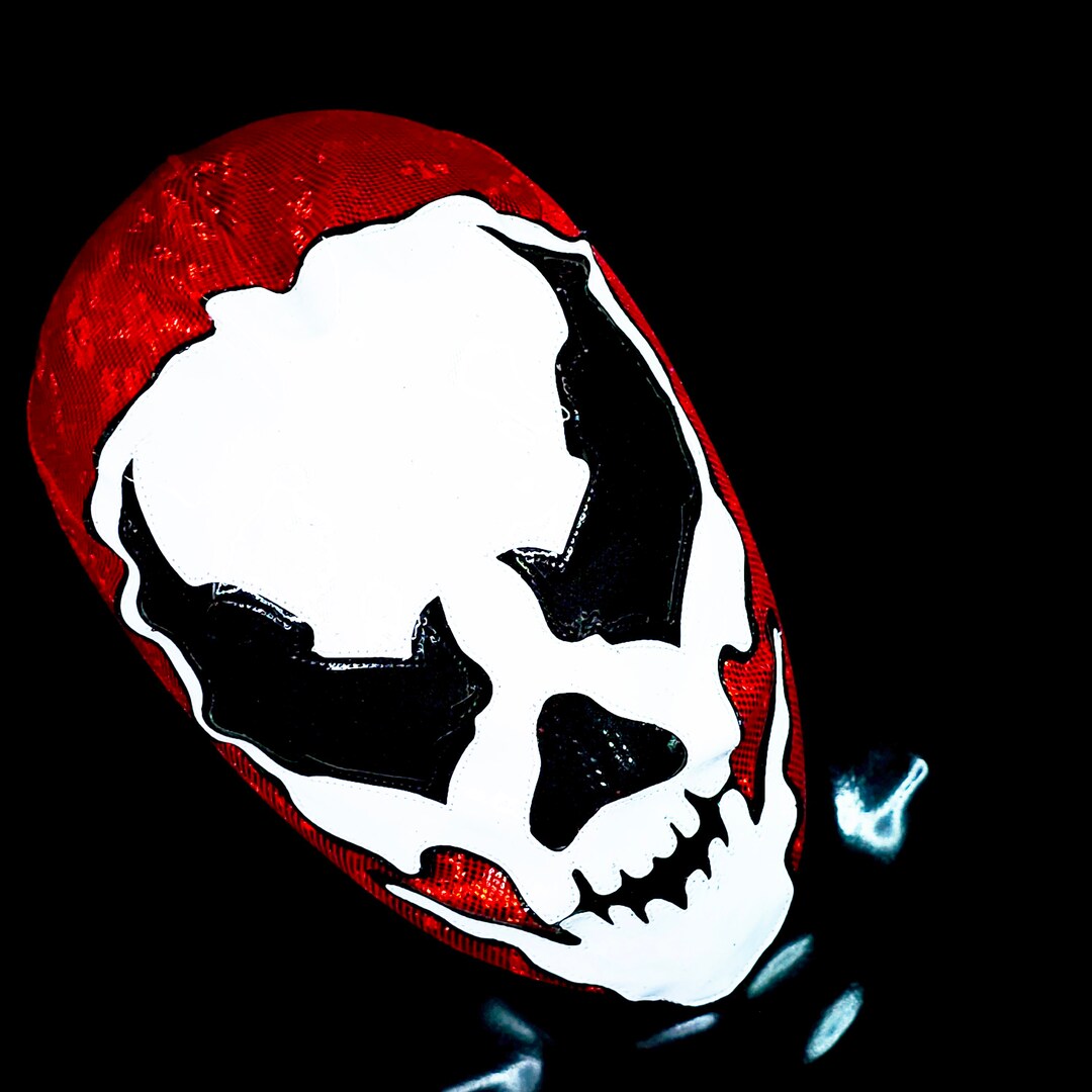 SKULL Wrestling Mask Luchador Costume Wrestler Lucha Libre Mexican Mask ...