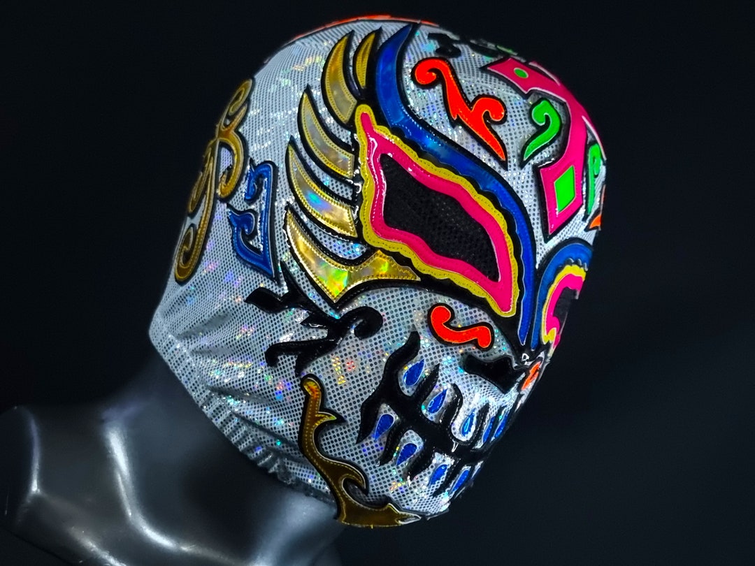 Mistesis DAY OF DEATH Wrestling Mask Luchador Costume Wrestler Lucha ...