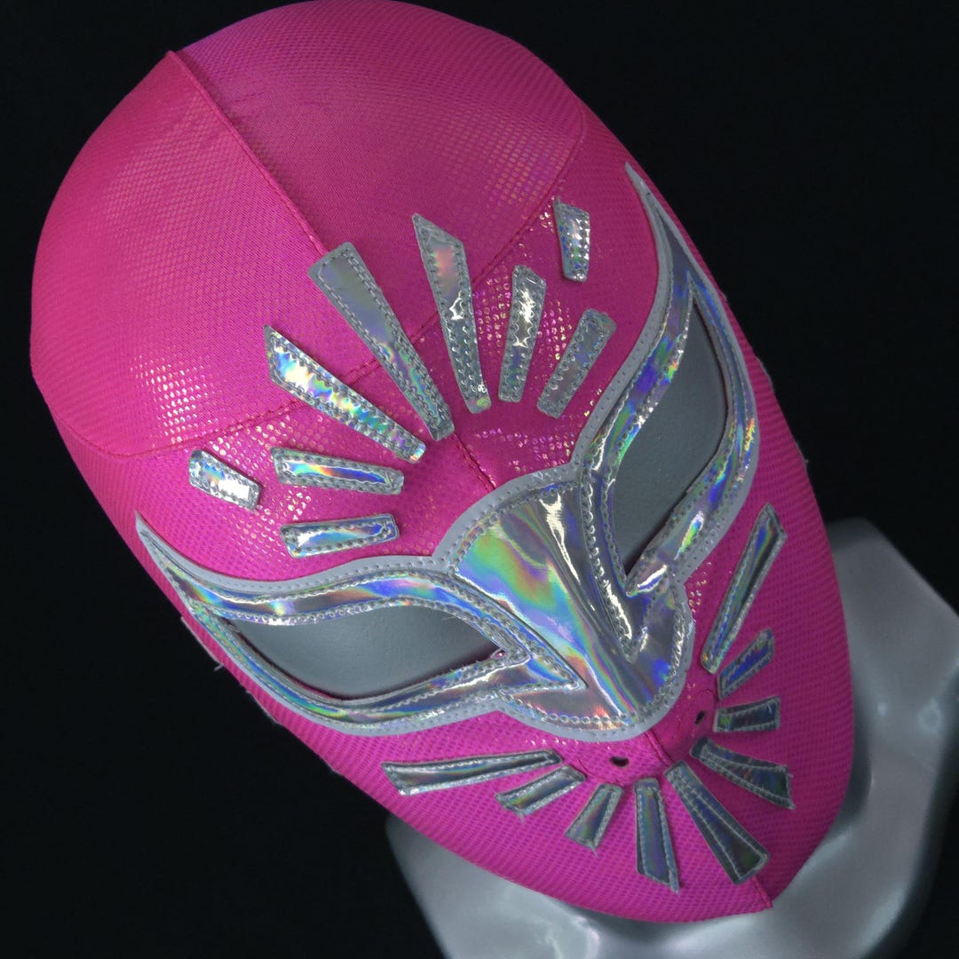 Hand Made Pink Wrestling Mask Luchador Costume Wrestler Lucha Libre ...