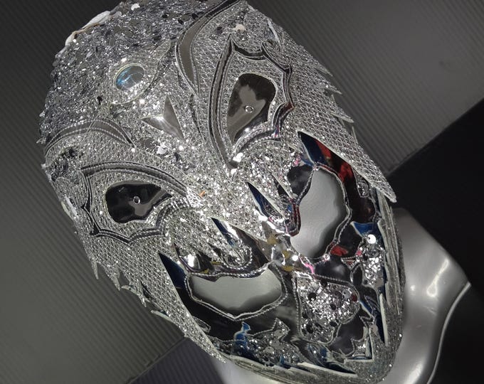 Hand Made SKULL MASK Wrestling Mask Luchador Costume Wrestler Lucha ...