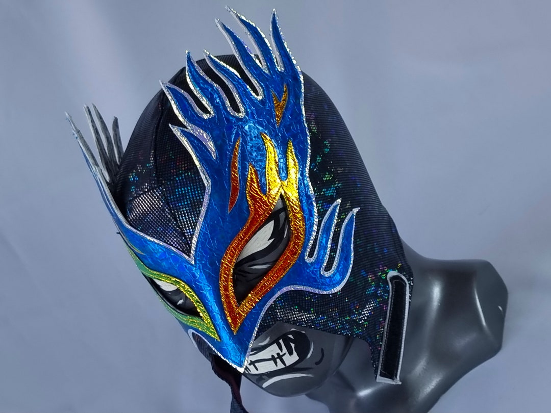 FLAME Mask Wrestling Mask Luchador Costume Wrestler Lucha - Etsy
