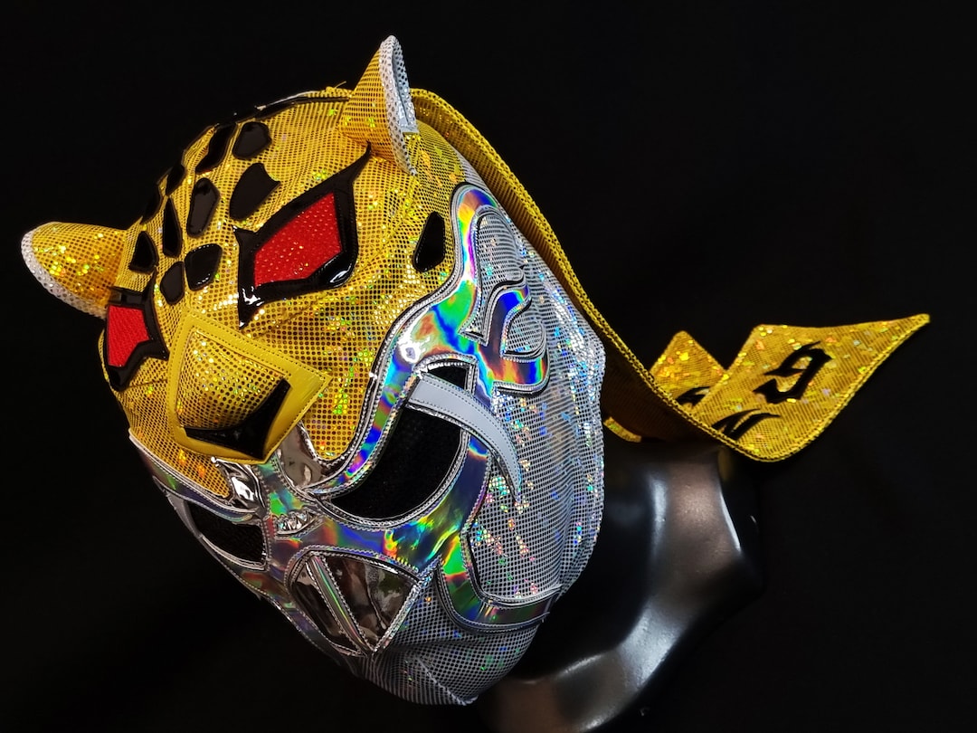 Hand Made KING TIGER MASK Wrestling Mask Luchador Costume Wrestler ...