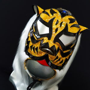 Tiger Mask Wrestling Mask Luchador Costume Wrestler Lucha Libre Mexican ...