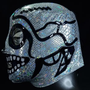SKULL DEATH MASK Wrestling Mask Luchador Costume Wrestler Lucha Libre ...