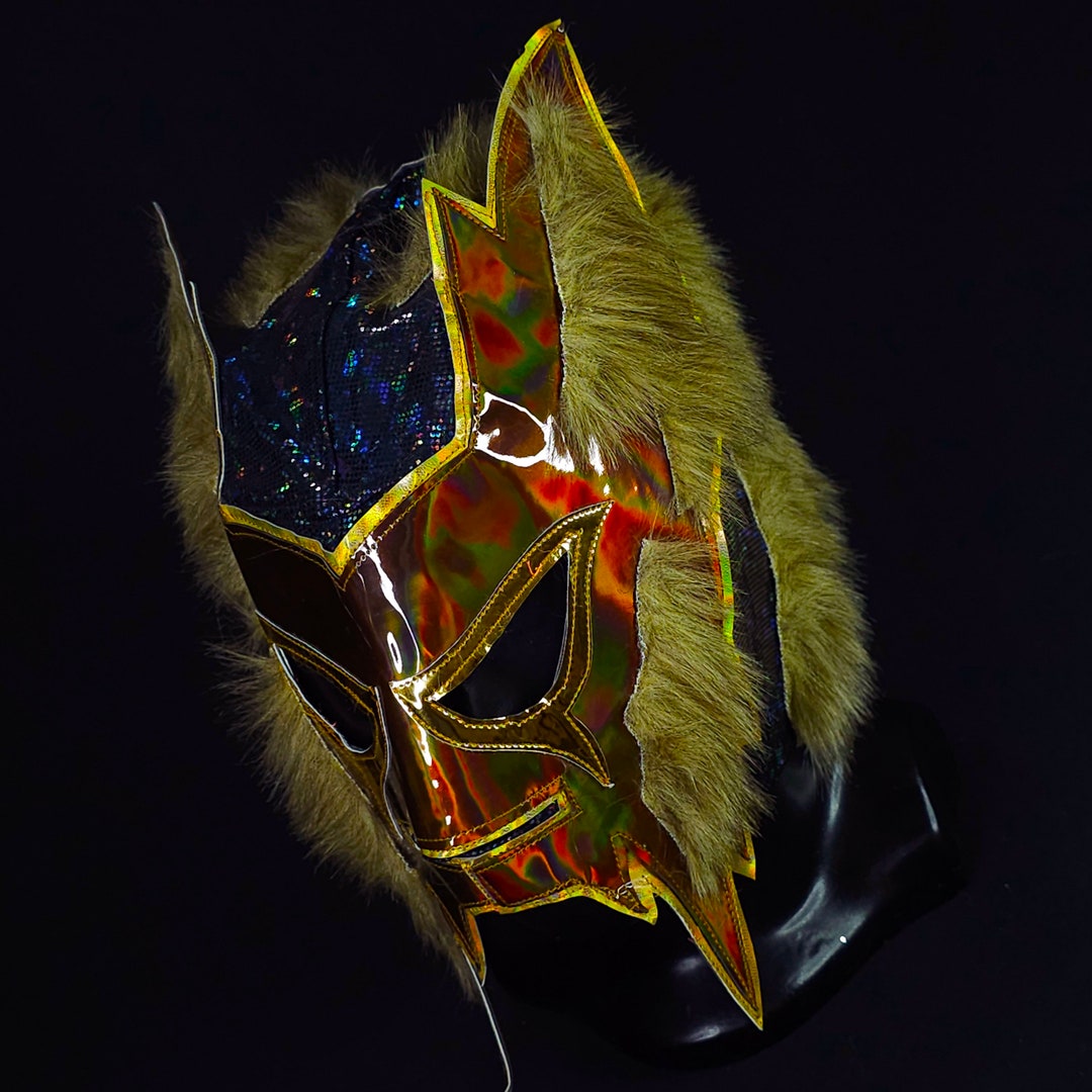 WOLF MASK Wrestling Mask Luchador Costume Wrestler Lucha Libre Mexican ...