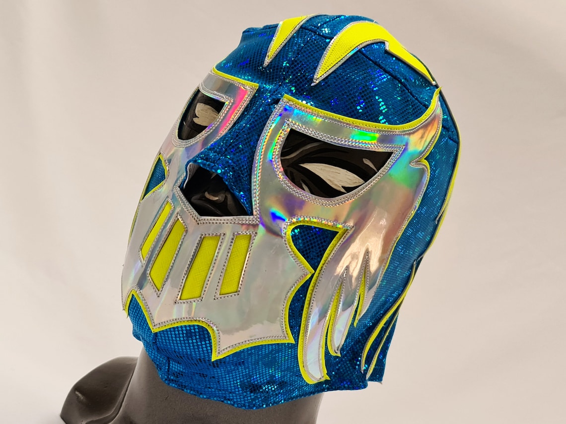 THUNDER Mask Wrestling Mask Luchador Costume Wrestler Lucha | Etsy