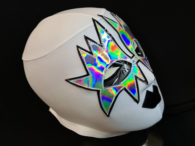 Hand Made ROCKSTAR RETRO Kiss Wrestling Mask Luchador Costume Wrestler ...