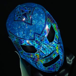 Hand Made BLUE SHARK MASK Wrestling Mask Luchador Costume Wrestler ...