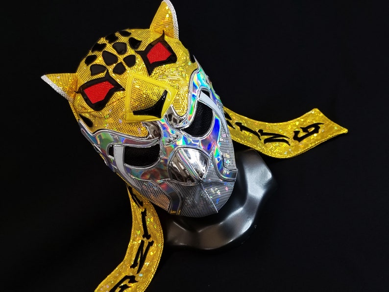 Hand Made KING TIGER MASK Wrestling Mask Luchador Costume Wrestler ...