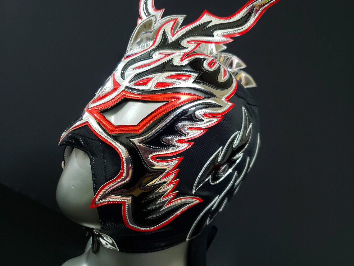 Ultimo Dragon Wrestling Mask Luchador Costume Wrestler Lucha | Etsy