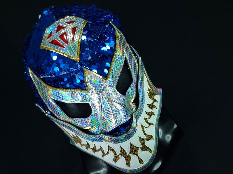 SHARK MASK Wrestling Mask Luchador Costume Wrestler Lucha Libre Mexican ...