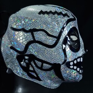SKULL DEATH MASK Wrestling Mask Luchador Costume Wrestler Lucha Libre ...