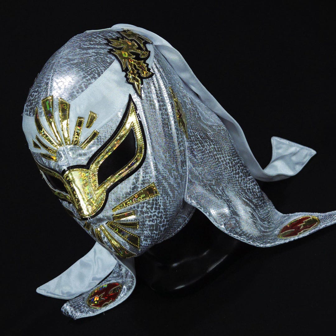 Hand Made NINJA MASK Wrestling Mask Luchador Costume Wrestler Lucha ...