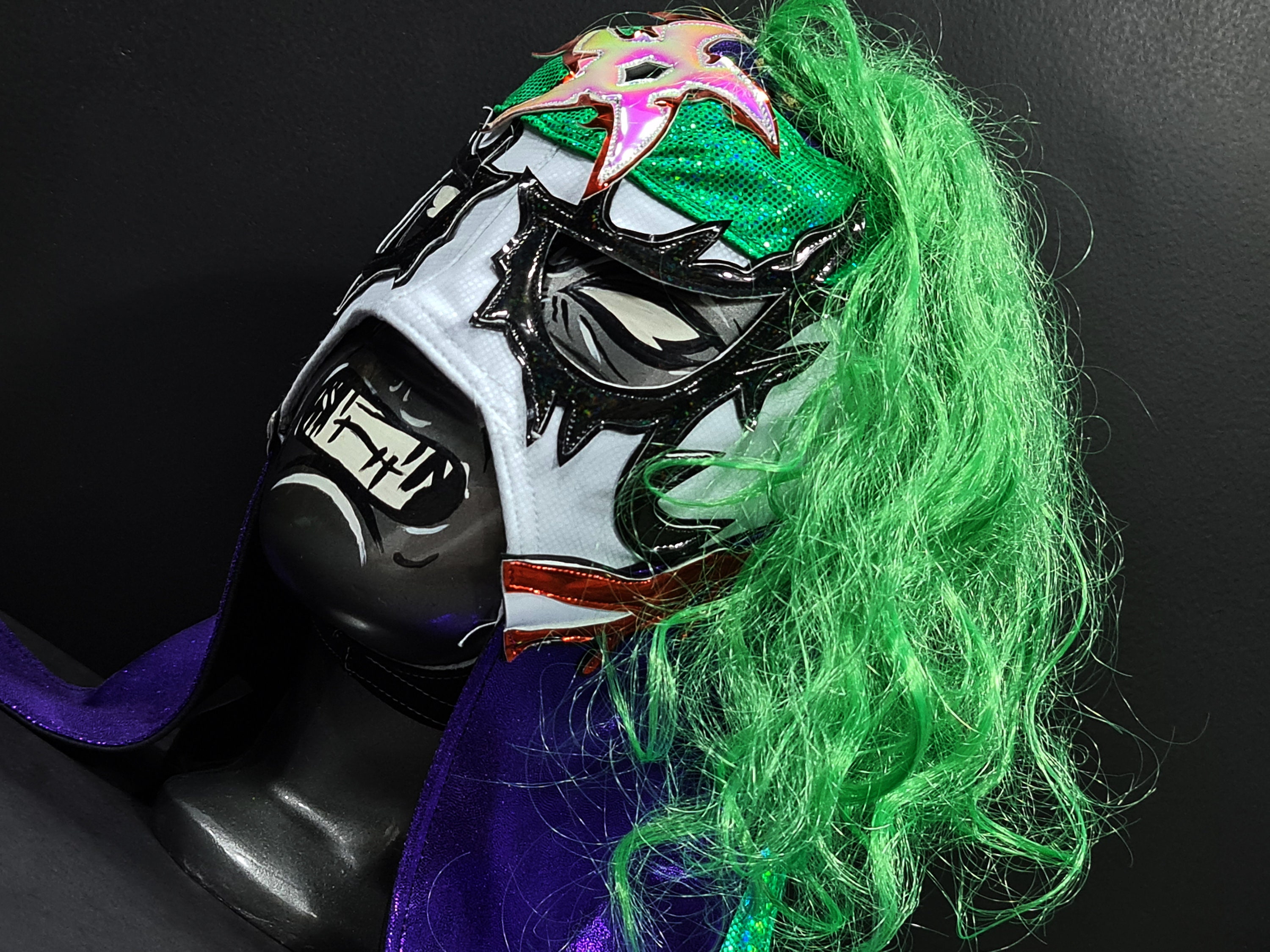 JOKER Wrestling Mask Luchador Costume Wrestler Lucha Libre | Etsy