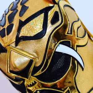 Hand Made KING TIGER MASK Wrestling Mask Luchador Costume Wrestler ...