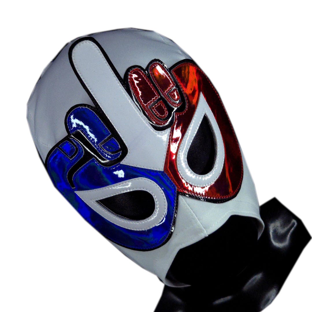 Hand Made USA FINGER MASK Wrestling Mask Luchador Costume Wrestler ...