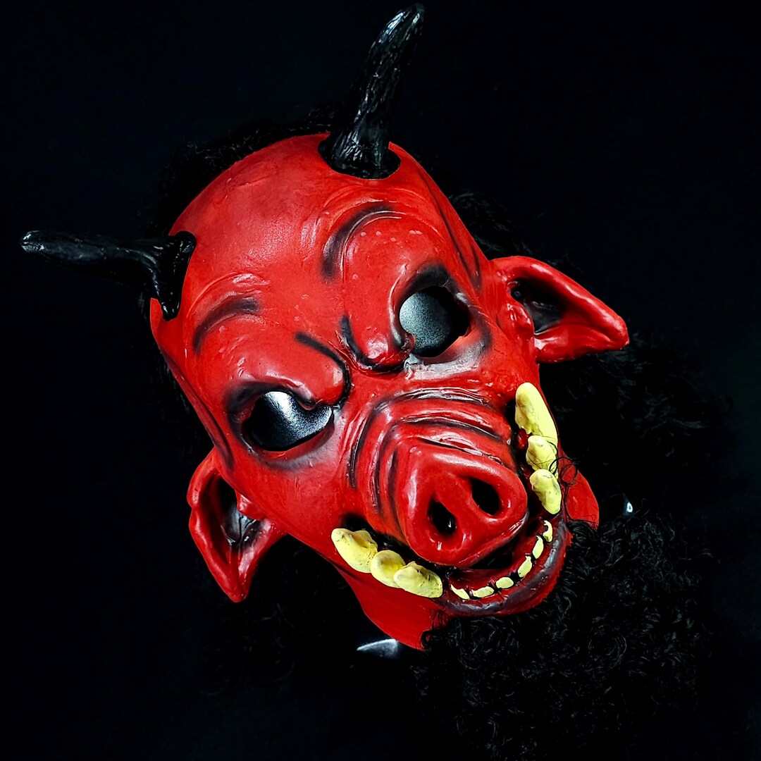 Hand Made PIG Wrestling Mask Luchador Costume Wrestler Lucha Libre ...