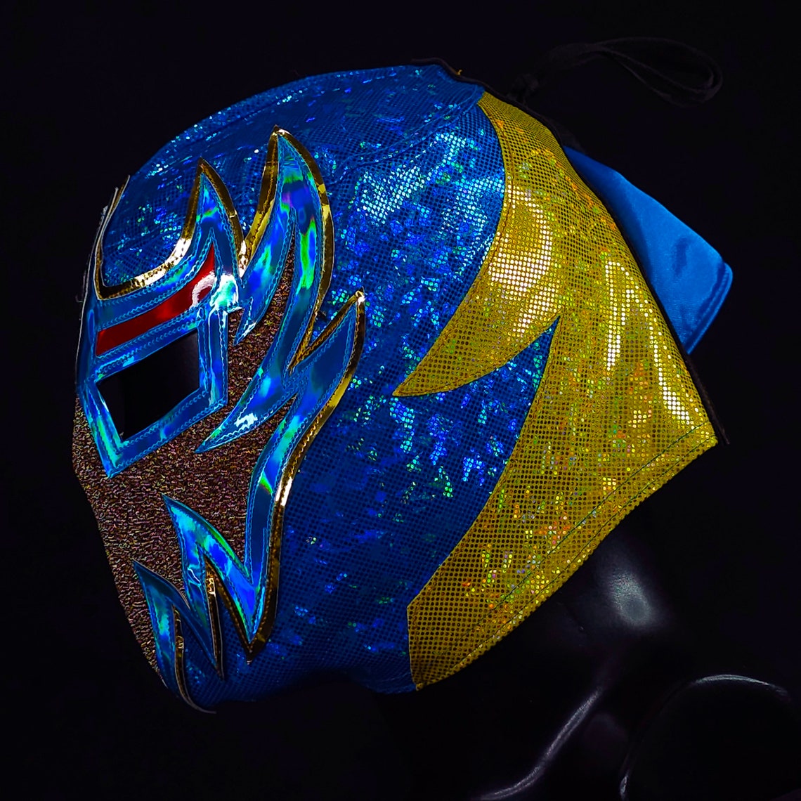 Hand Made NINJA MASK Wrestling Mask Luchador Costume Wrestler Lucha ...