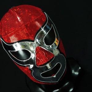 RED DEMON MASK Wrestling Mask Luchador Costume Wrestler Lucha Libre ...