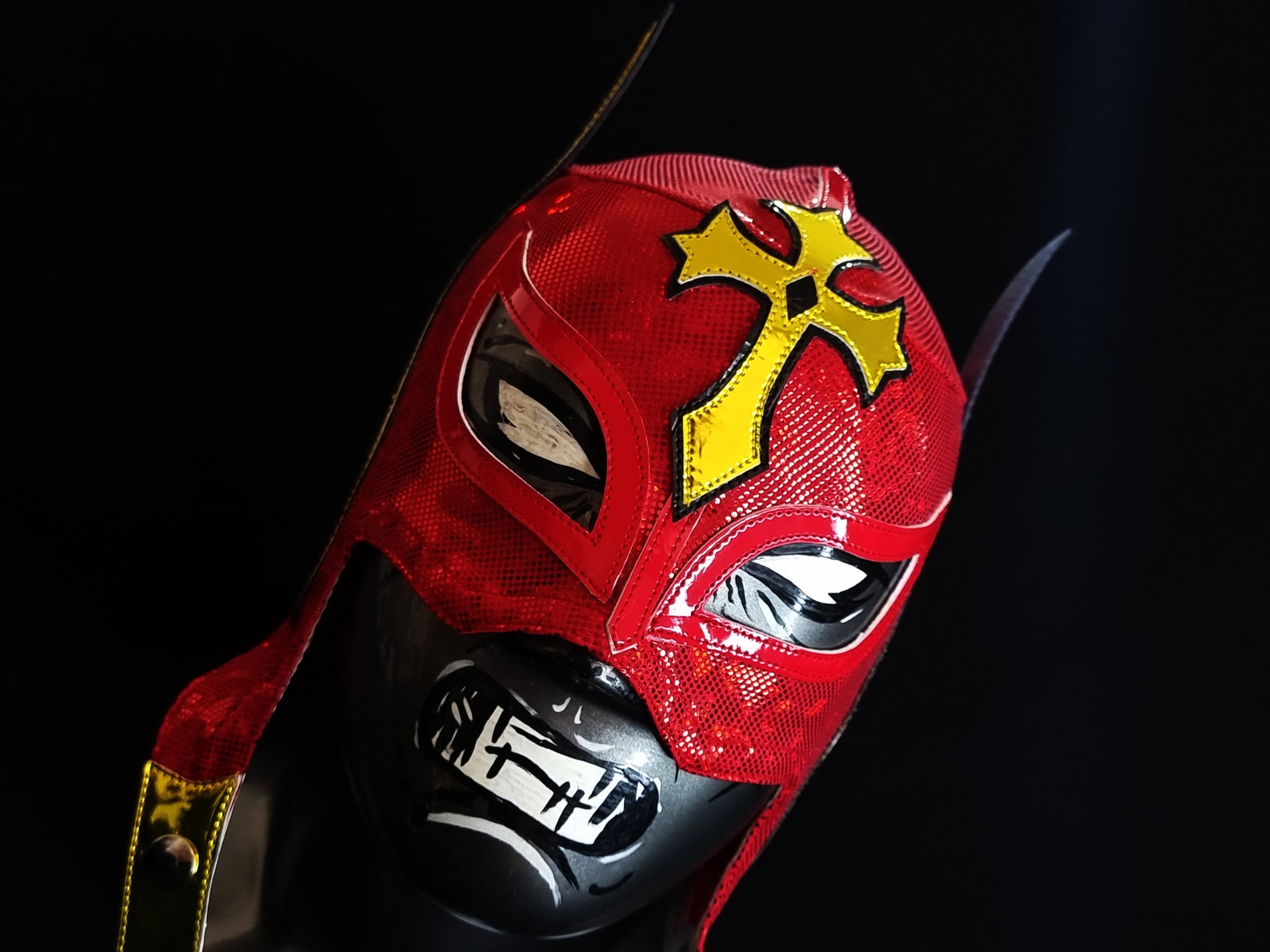 RED LIGHTNING Wrestling Mask Luchador Costume Wrestler Lucha - Etsy