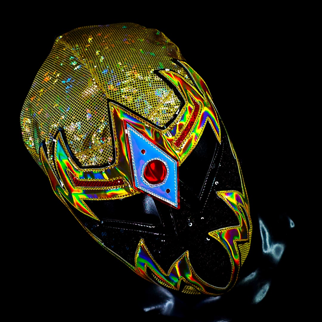 NINJA MASK Wrestling Mask Luchador Costume Wrestler Lucha Libre Mexican ...