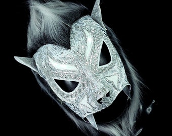 WOLF MASK Wrestling Mask Luchador Costume Wrestler Lucha Libre Mexican ...