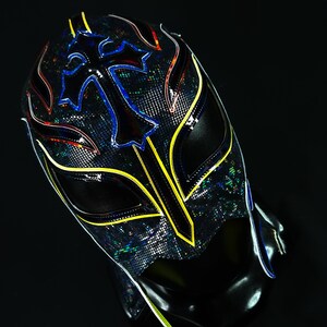 NEON MASK Wrestling Mask Luchador Costume Wrestler Lucha Libre Mexican ...