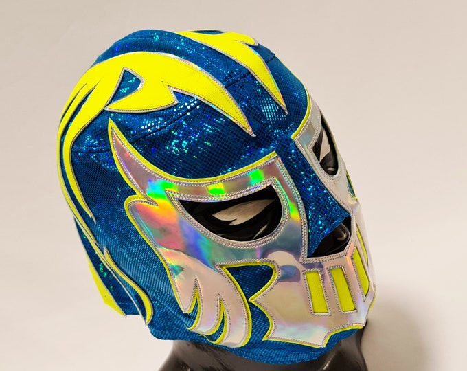 Hand Made THUNDER Mask Wrestling Mask Luchador Costume Wrestler Lucha ...