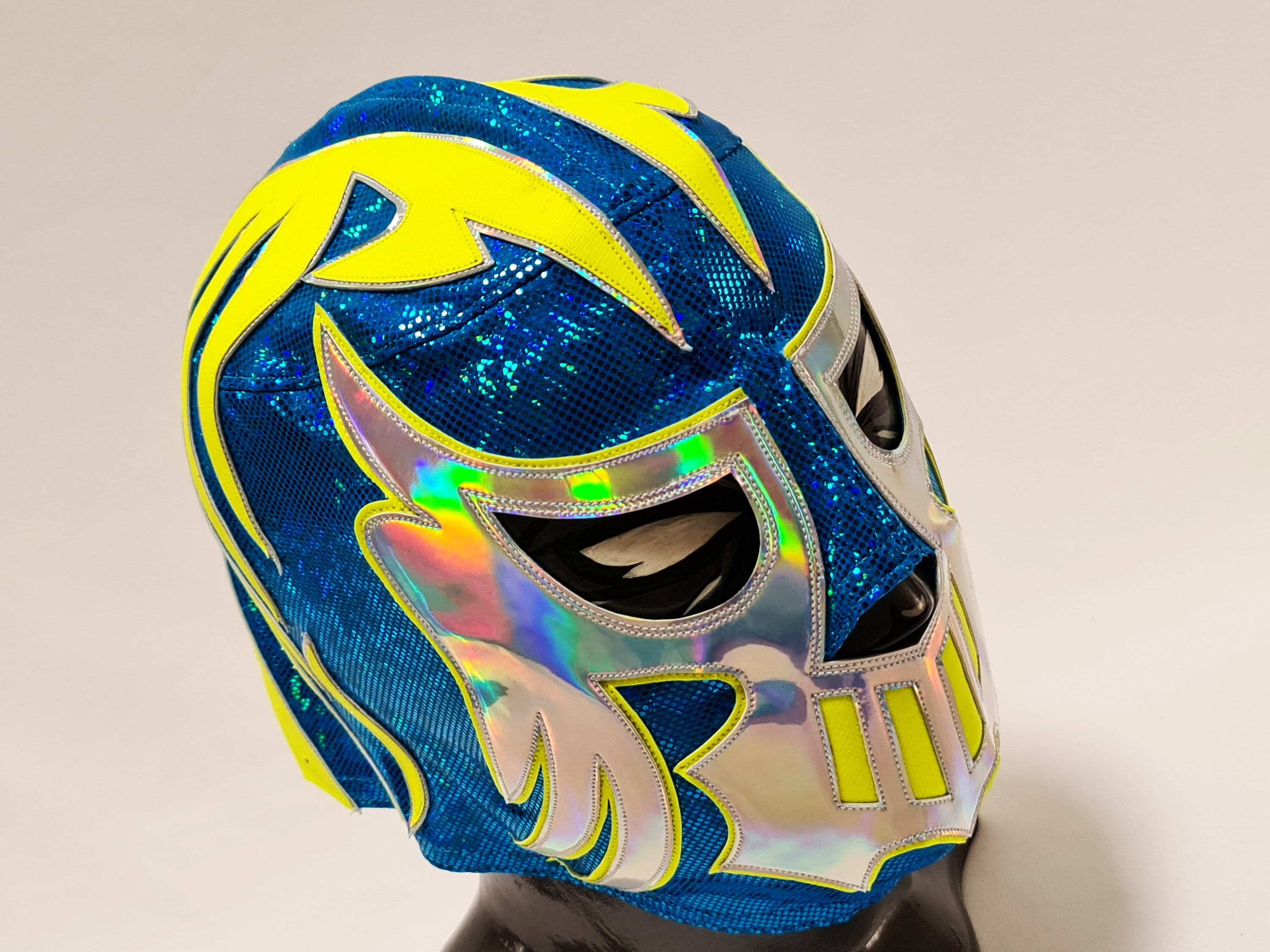 THUNDER Mask Wrestling Mask Luchador Costume Wrestler Lucha | Etsy