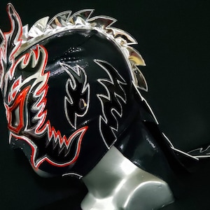 Ultimo Dragon Wrestling Mask Luchador Costume Wrestler Lucha Libre ...