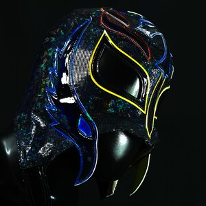 NEON MASK Wrestling Mask Luchador Costume Wrestler Lucha Libre Mexican ...