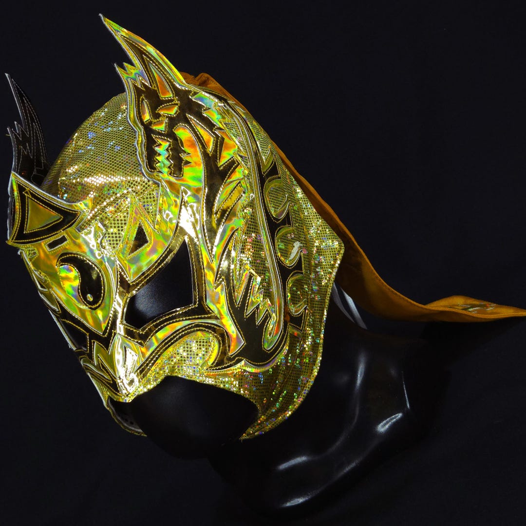 Hand Made DRAGON MASK Wrestling Mask Luchador Costume Wrestler Lucha ...