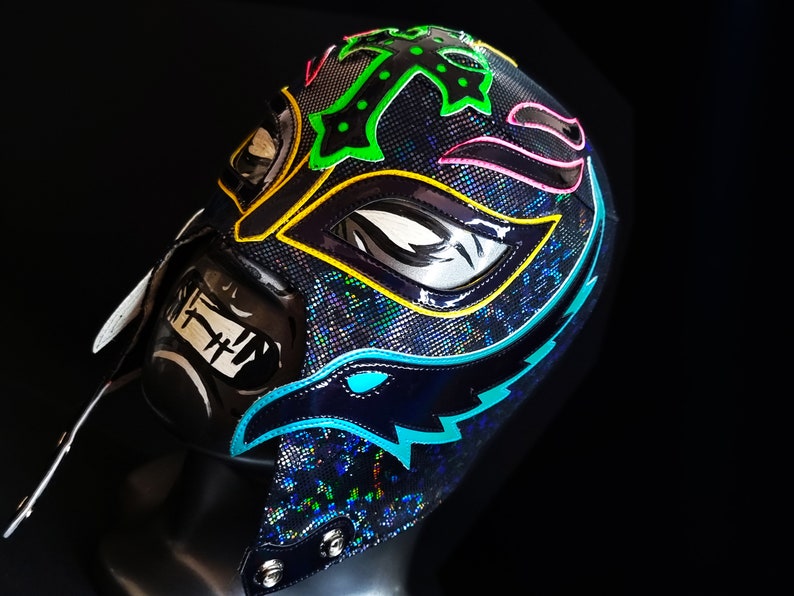 NEON Wrestling Mask Luchador Costume Wrestler Lucha Libre - Etsy