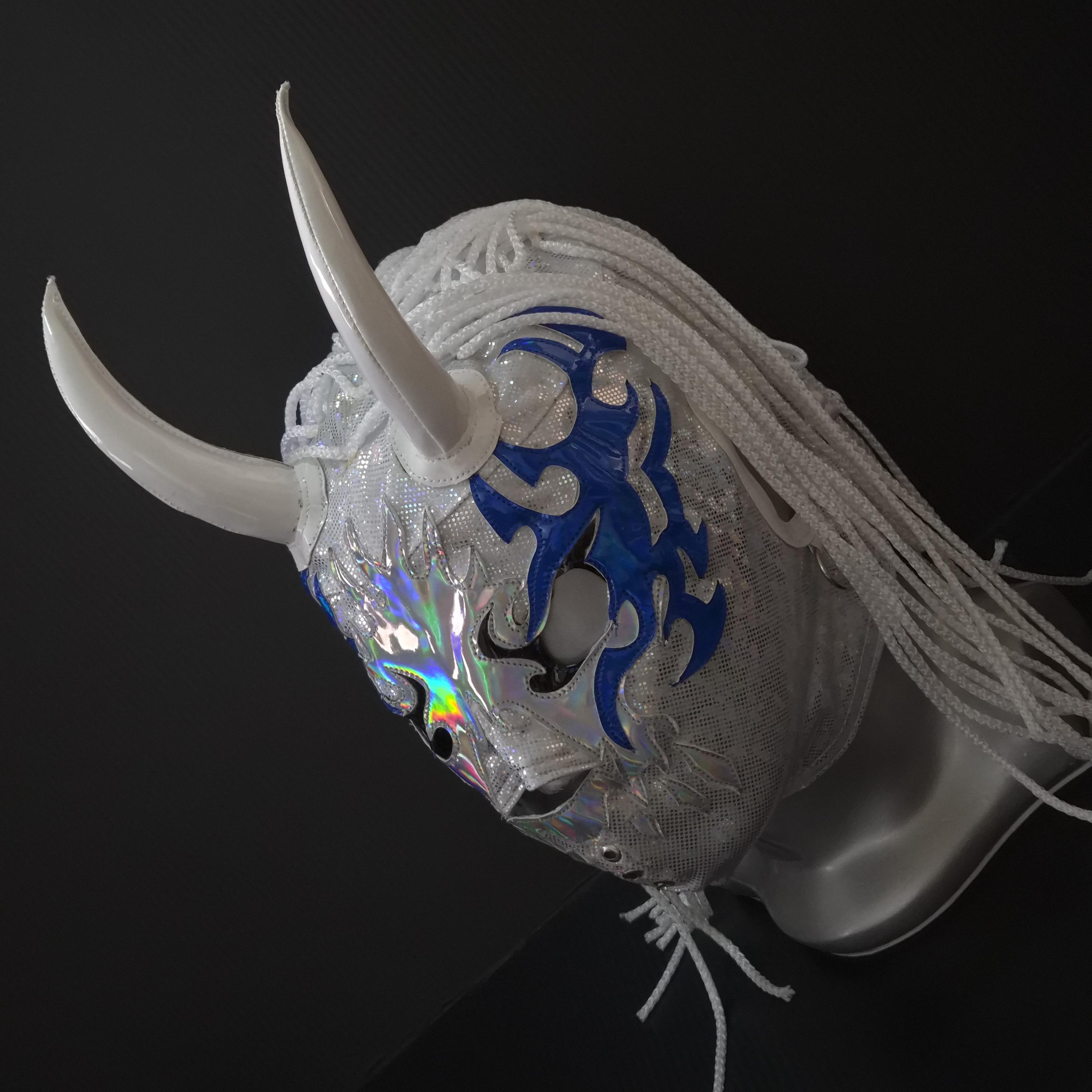 Hand Made Demon Mask Wrestling Mask Luchador Costume Wrestler Lucha ...