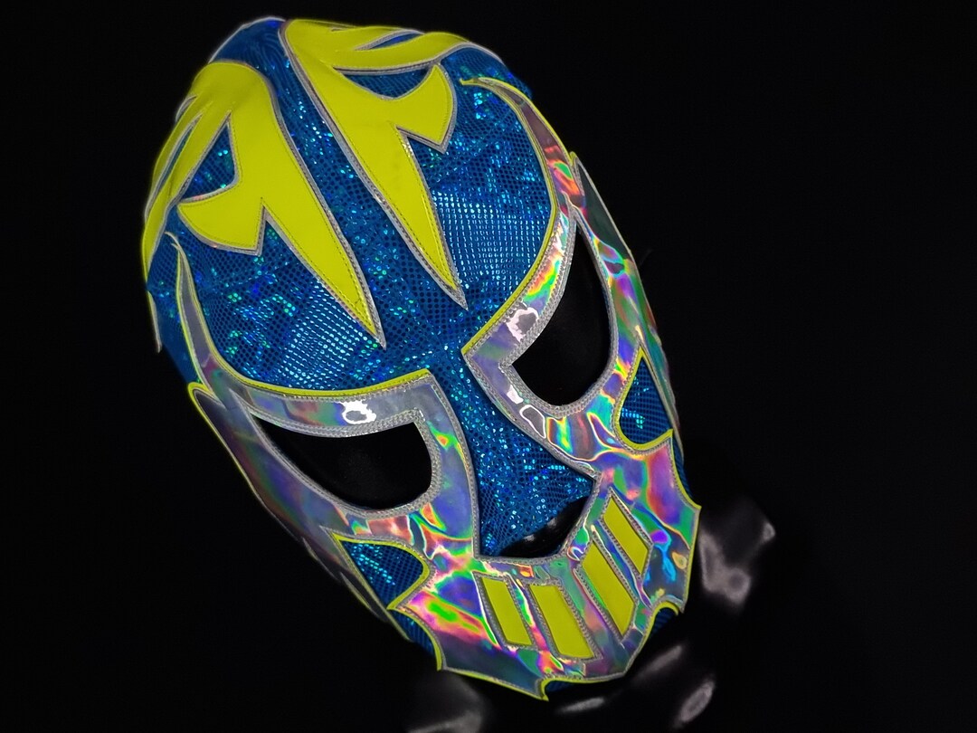 Hand Made THUNDER Mask Wrestling Mask Luchador Costume Wrestler Lucha ...