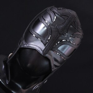 Hand Made BLACK MASK Wrestling Mask Luchador Costume Wrestler Lucha ...