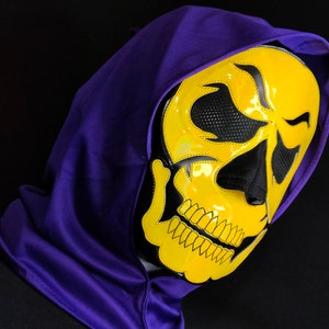 Hand Made SKELETOR Wrestling Mask Luchador Costume Wrestler Lucha Libre ...