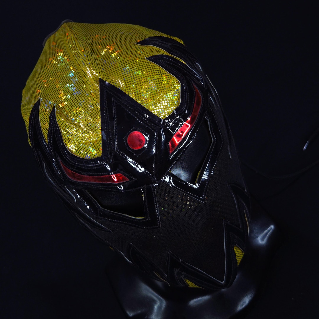 Hand Made NINJA MASK Wrestling Mask Luchador Costume Wrestler Lucha ...