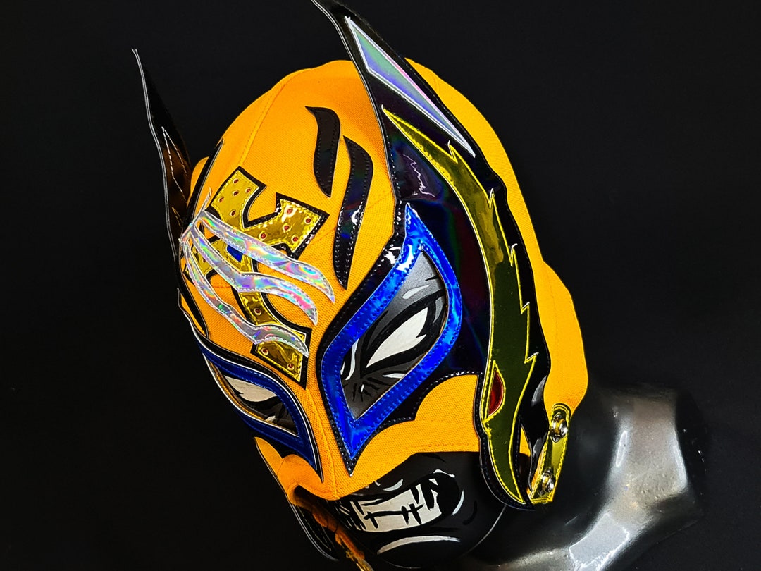 Hand Made REY Mask Wrestling Mask Luchador Costume Wrestler Lucha Libre ...