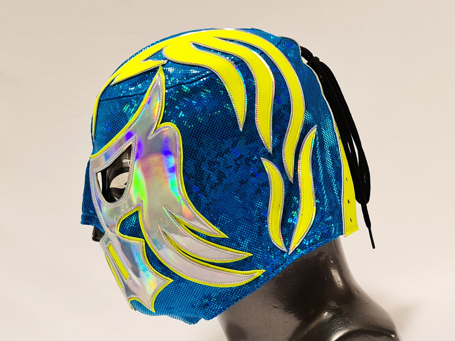 THUNDER Mask Wrestling Mask Luchador Costume Wrestler Lucha | Etsy