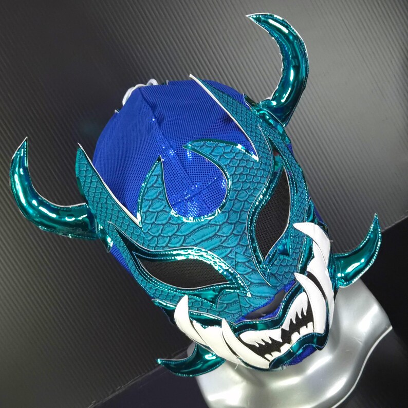 Hand Made DEMON MASK Wrestling Mask Luchador Costume Wrestler Lucha ...
