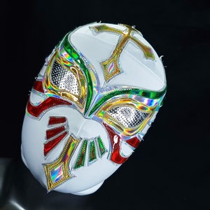 Hand Made TRICOLOR MASK RETRO Style Wrestling Mask Luchador Costume ...