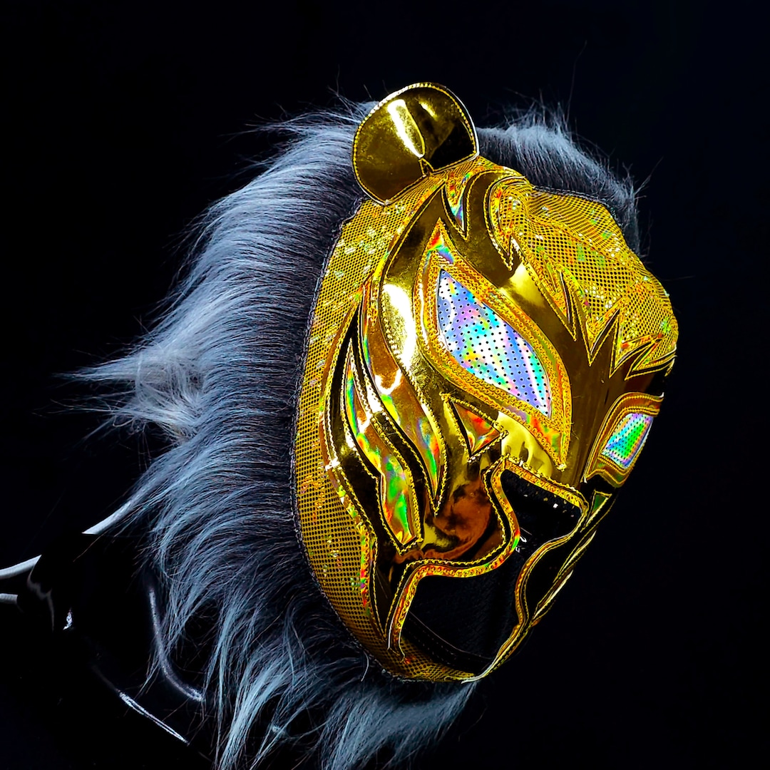 Hand Made LION MASK Wrestling Mask Luchador Costume Wrestler Lucha ...