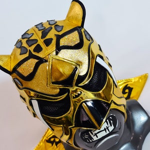 Hand Made KING TIGER MASK Wrestling Mask Luchador Costume Wrestler ...