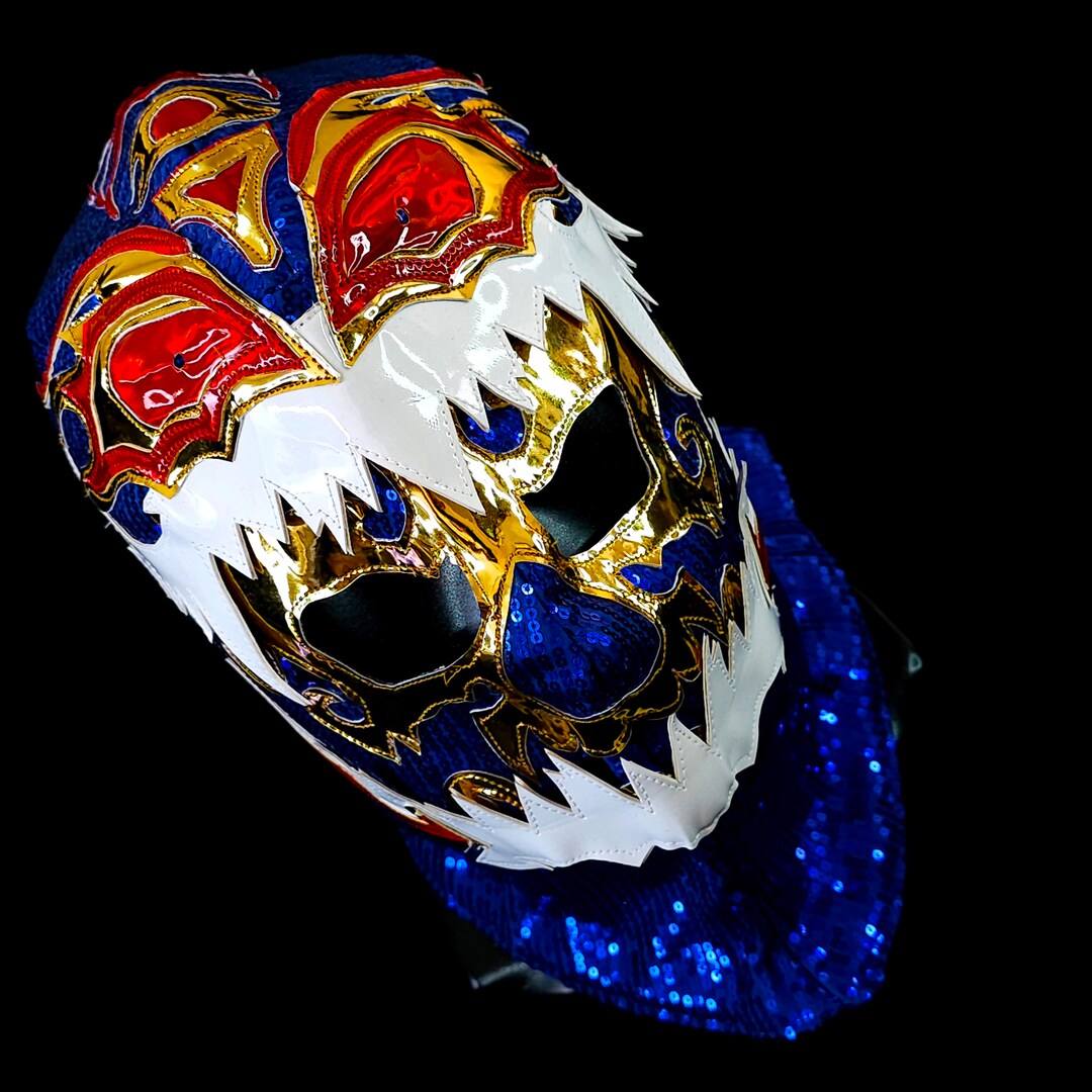 SKULL MASK Wrestling Mask Luchador Costume Wrestler Lucha Libre Mexican ...