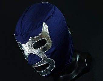 Hand Made BLUE Mask Wrestling Mask Luchador Costume Wrestler Lucha ...