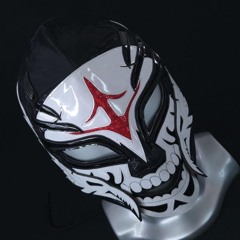 Hand Made Skull Wrestling Mask Luchador Costume Wrestler Lucha Libre ...