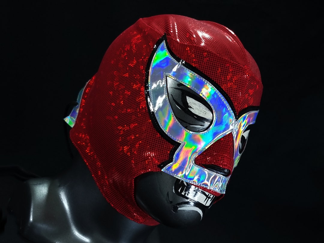 RED DEMON MASK Style Wrestling Mask Luchador Costume Wrestler Lucha ...