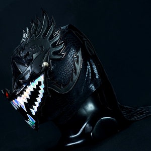 Hand Made DRAGON MASK Wrestling Mask Luchador Costume Wrestler Lucha ...